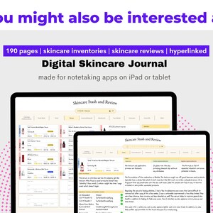 Digital Skincare Routine Planner and Tracker Morning and Night Weekly ...