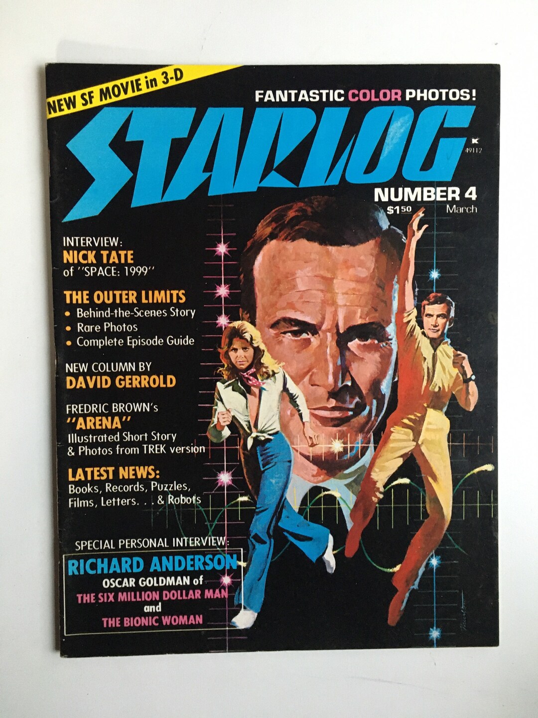 STARLOG Issue #4 March 1977 Very Good Condition KISS Back Cover Outer ...