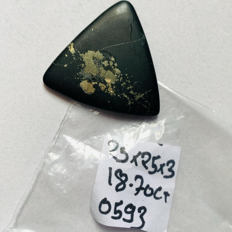 Natural Apache Gold Trillion Cabochon Gemstone for Jewelry Making ...