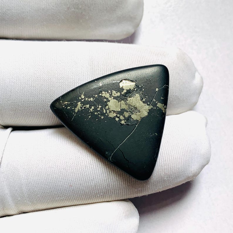 Natural Apache Gold Trillion Cabochon Gemstone for Jewelry Making ...