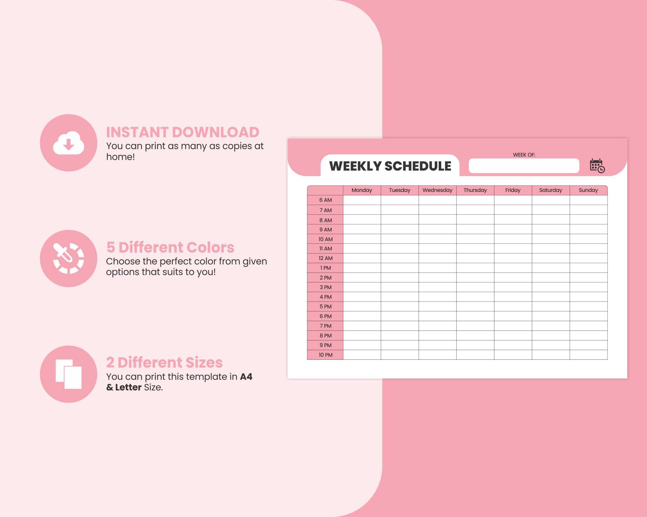 Bi Weekly Schedule Sheet