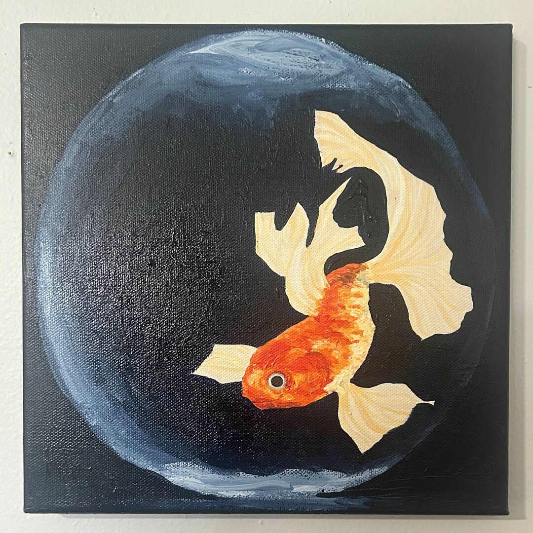 Fishbowl ORIGINAL PAINTING - Etsy