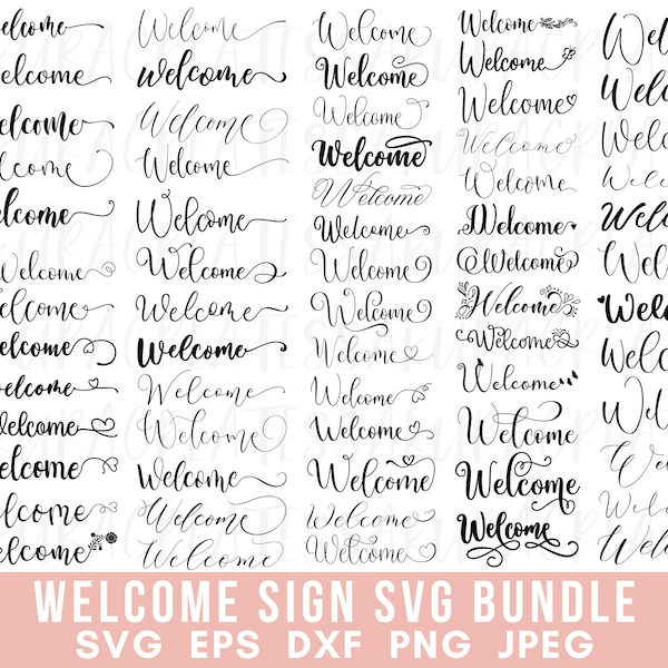 Welcome Svg - Etsy