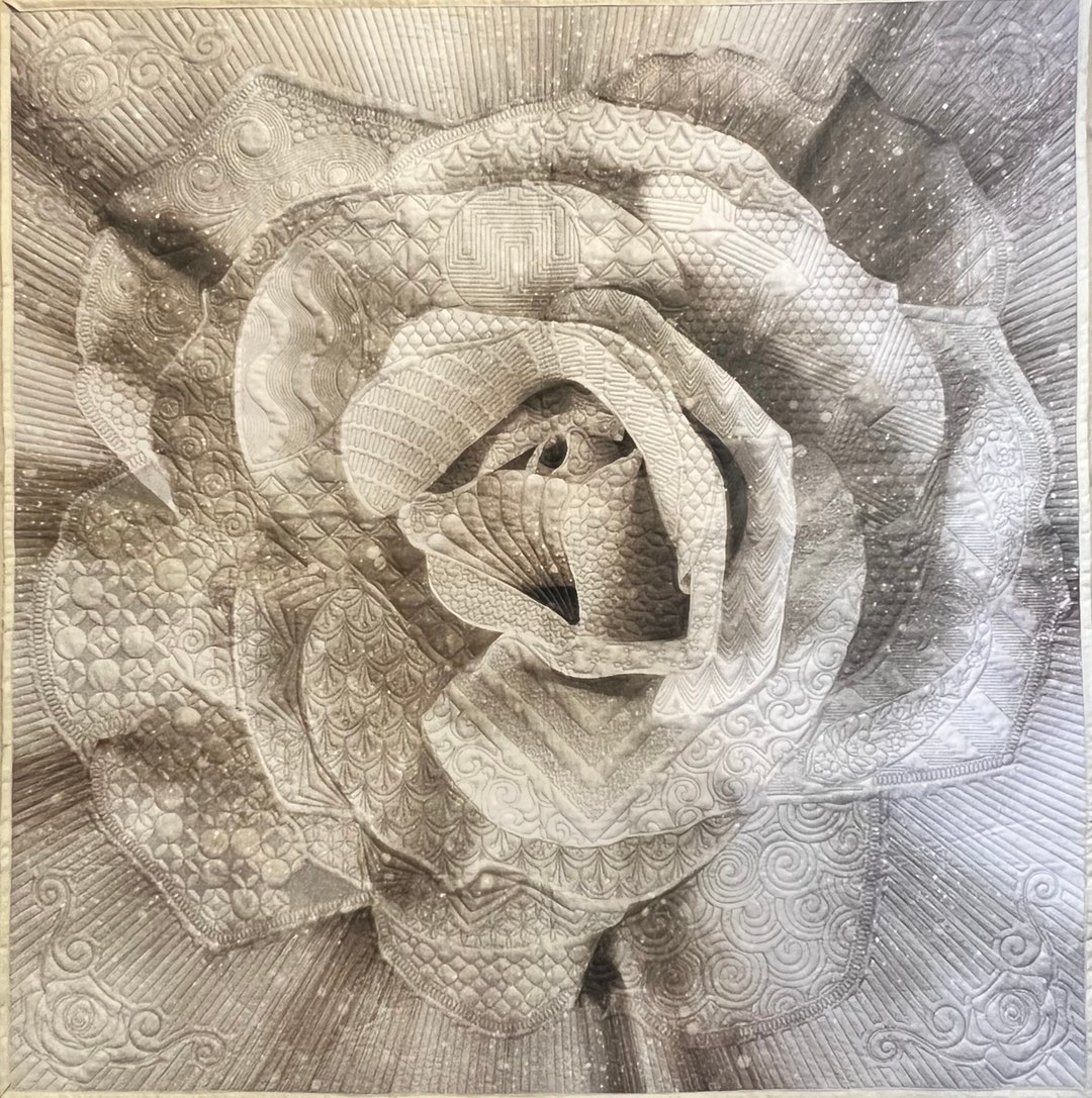 Quilted Dream Big Rose Panel Baby Blanket or Wall Hanging - Etsy