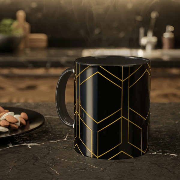 Geometric Mug - Etsy