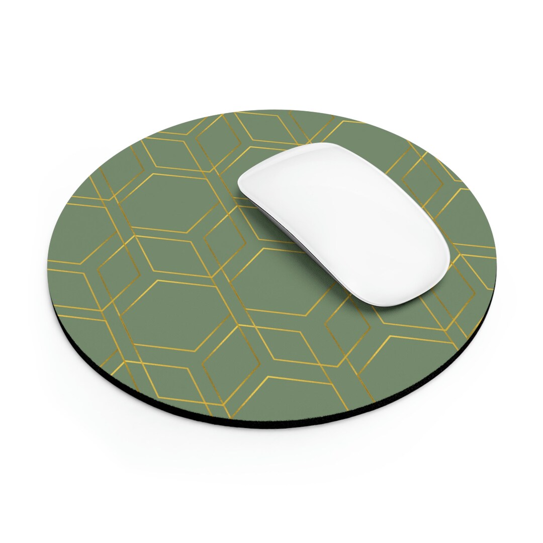 Pastel Green Hexagon Mouse Pad - Etsy