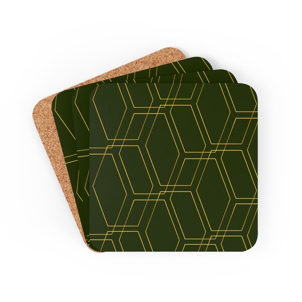 Hexagon Coasters - Etsy