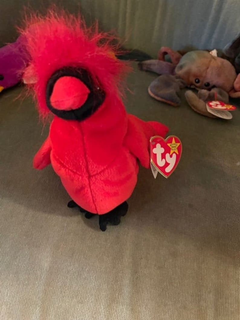Ty Beanie Babies Mac the Cardinal Plush Toy ERRORS HOLOGRAM - Etsy