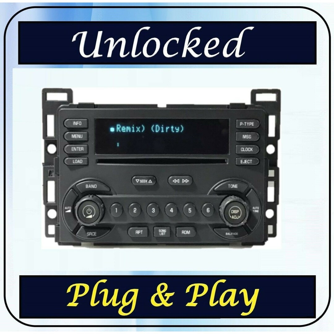 Unlocked GM Chevy Pontiac AM FM Radio 6 Disc Player 22734876 , 15223520 ...