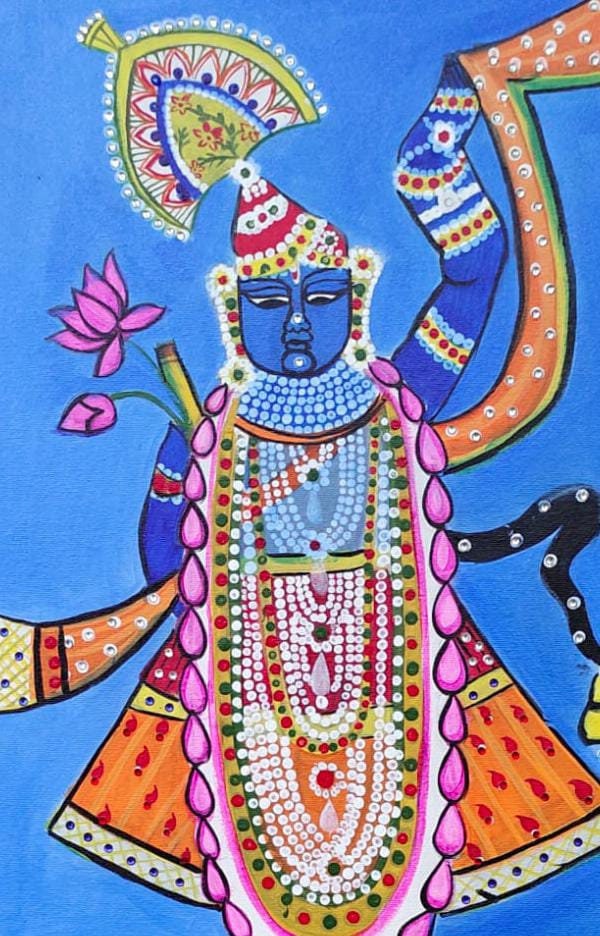 Wall Painting Shreenath Ji Indian God Culture - Etsy