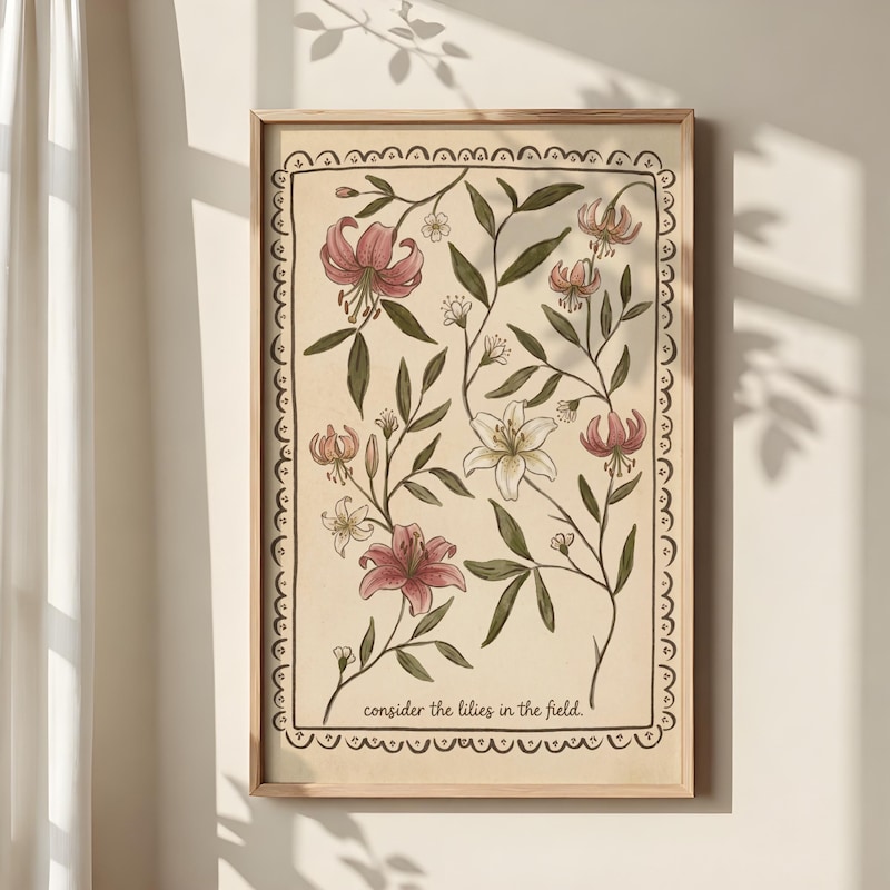 Lilies Christian Art - Etsy