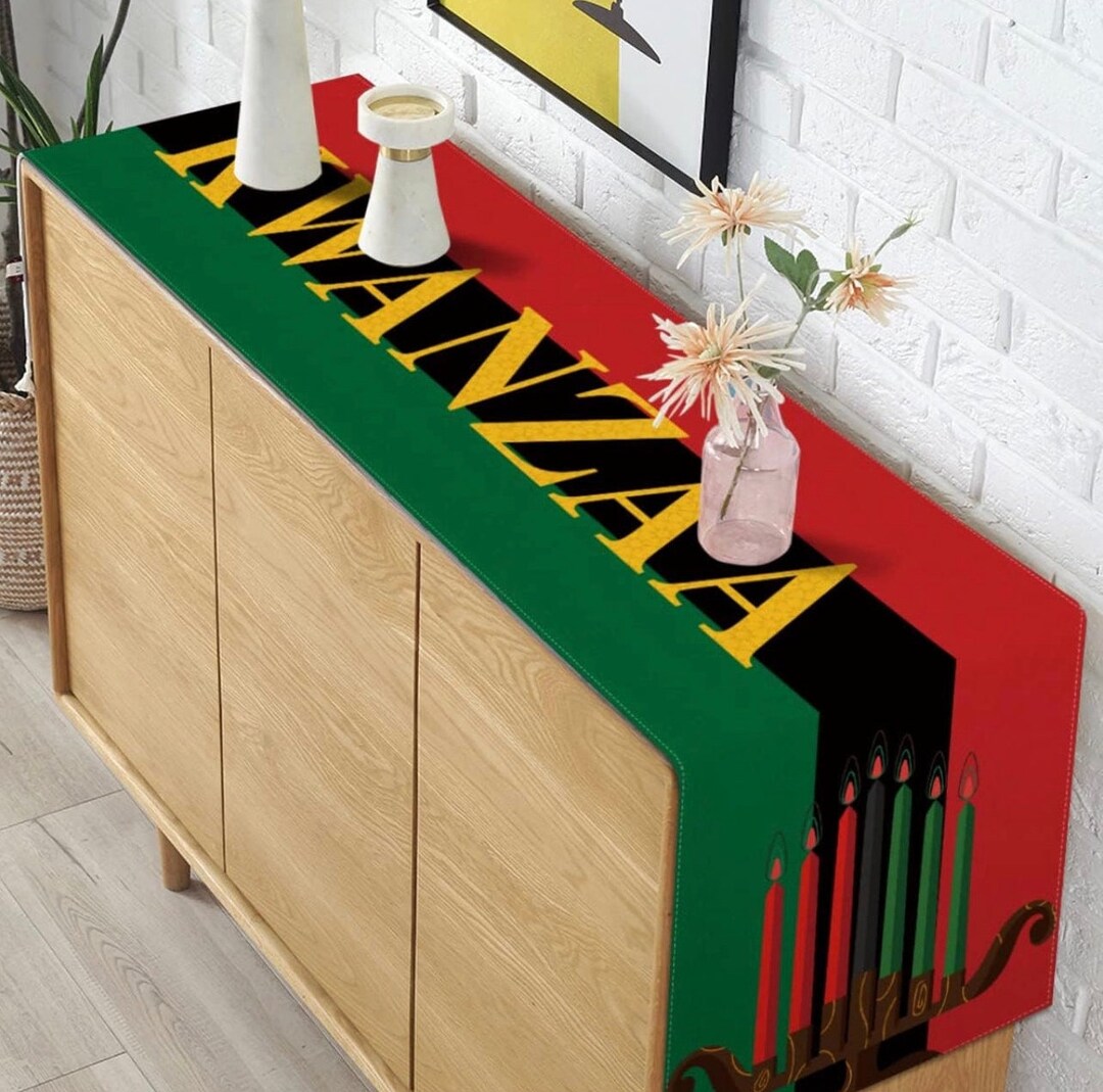 Kwanzaa Table Runner Kwanza African American Table Decor African ...
