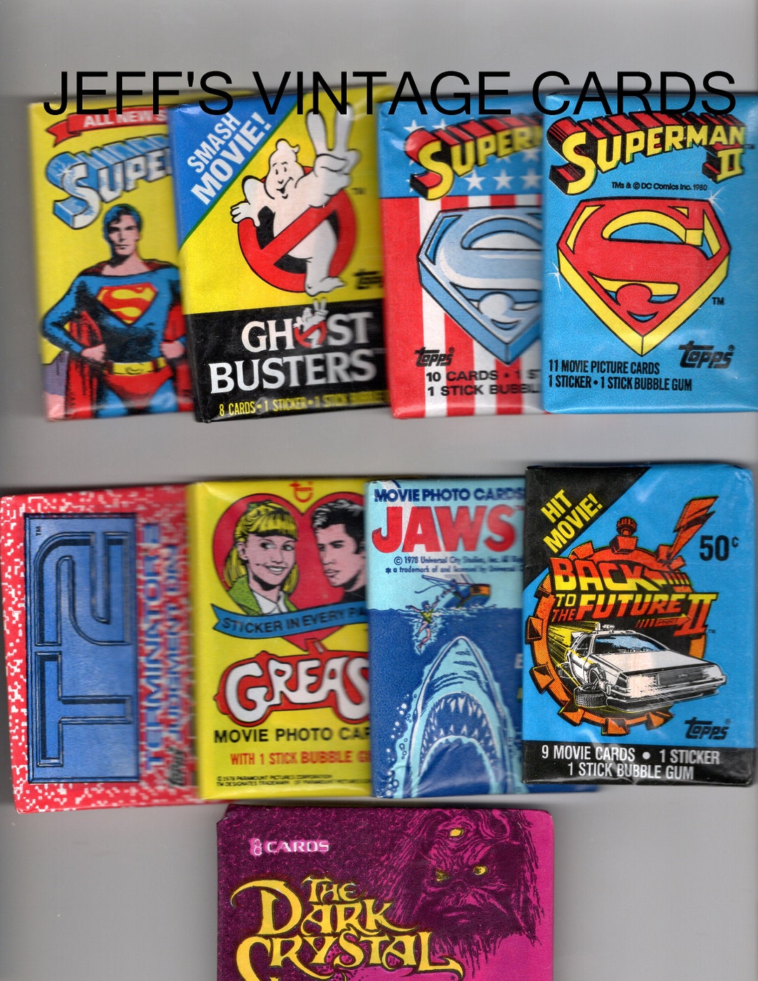YOU Pick Vintage Wax Packs - Etsy