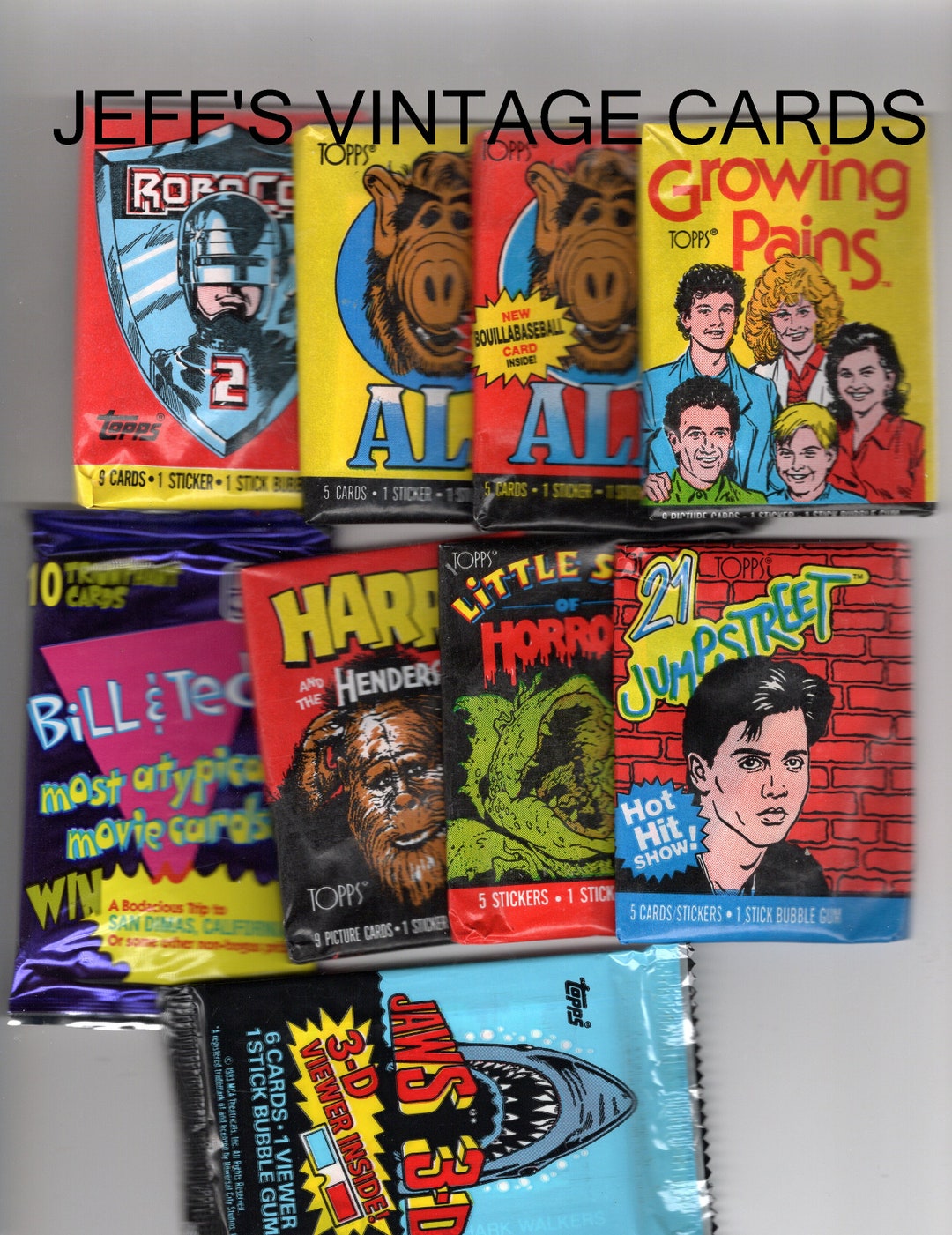 YOU PICK Vintage Wax Packs LISTING # 2 - Etsy