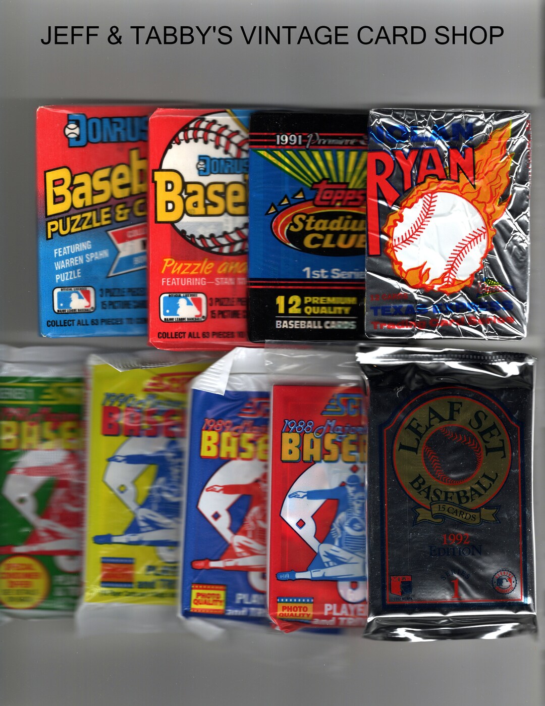 Various Baseball Packs II - Etsy