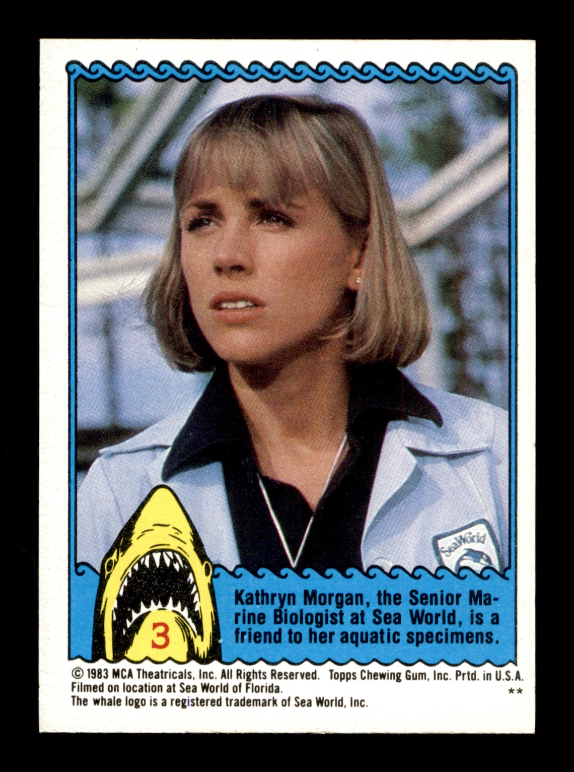 1983 TOPPS JAWS 3-D Trading Cards COMPLETE Set 44 Cards Near Mint to ...