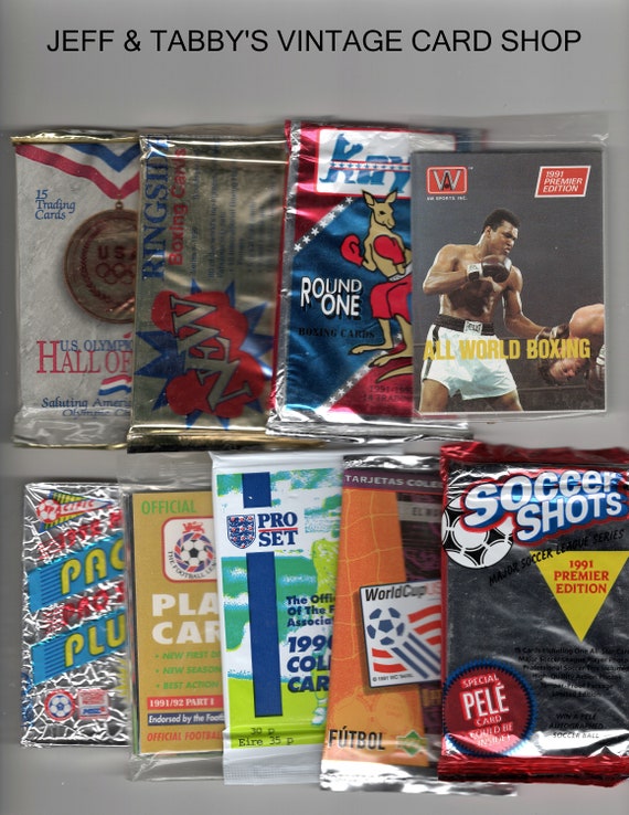 Various Boxing Olympics and Soccer Trading Card Packs - Etsy