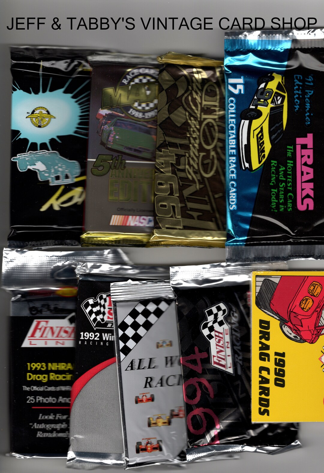 Various Auto Racing Trading Card Packs - Etsy