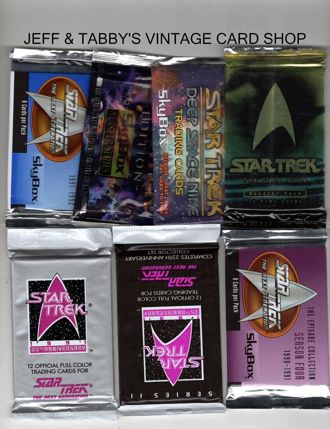 Various Star Trek Trading Card Packs - Etsy