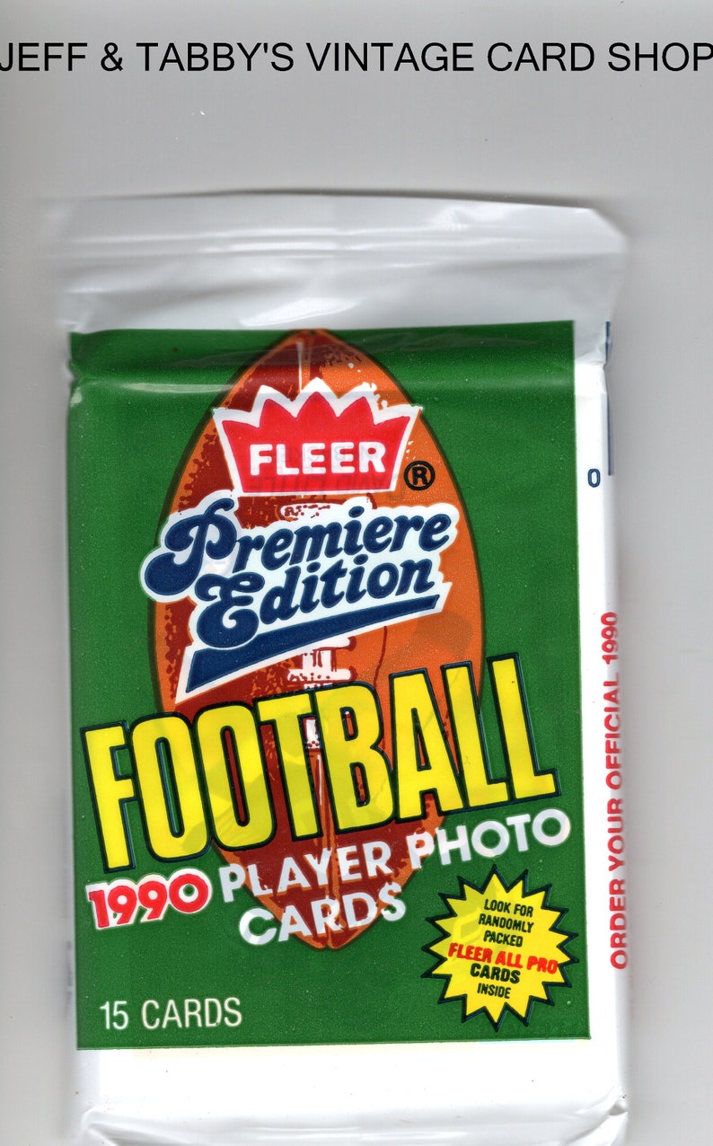 VARIOUS Football Trading Card Packs - Etsy
