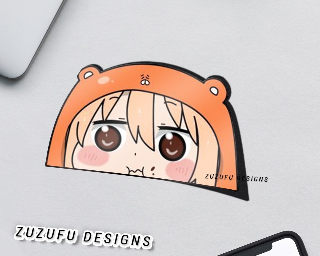 Himouto Umaru-chan Sticker Peeker, Cute Anime Umaru Chan Slap Vinyl ...