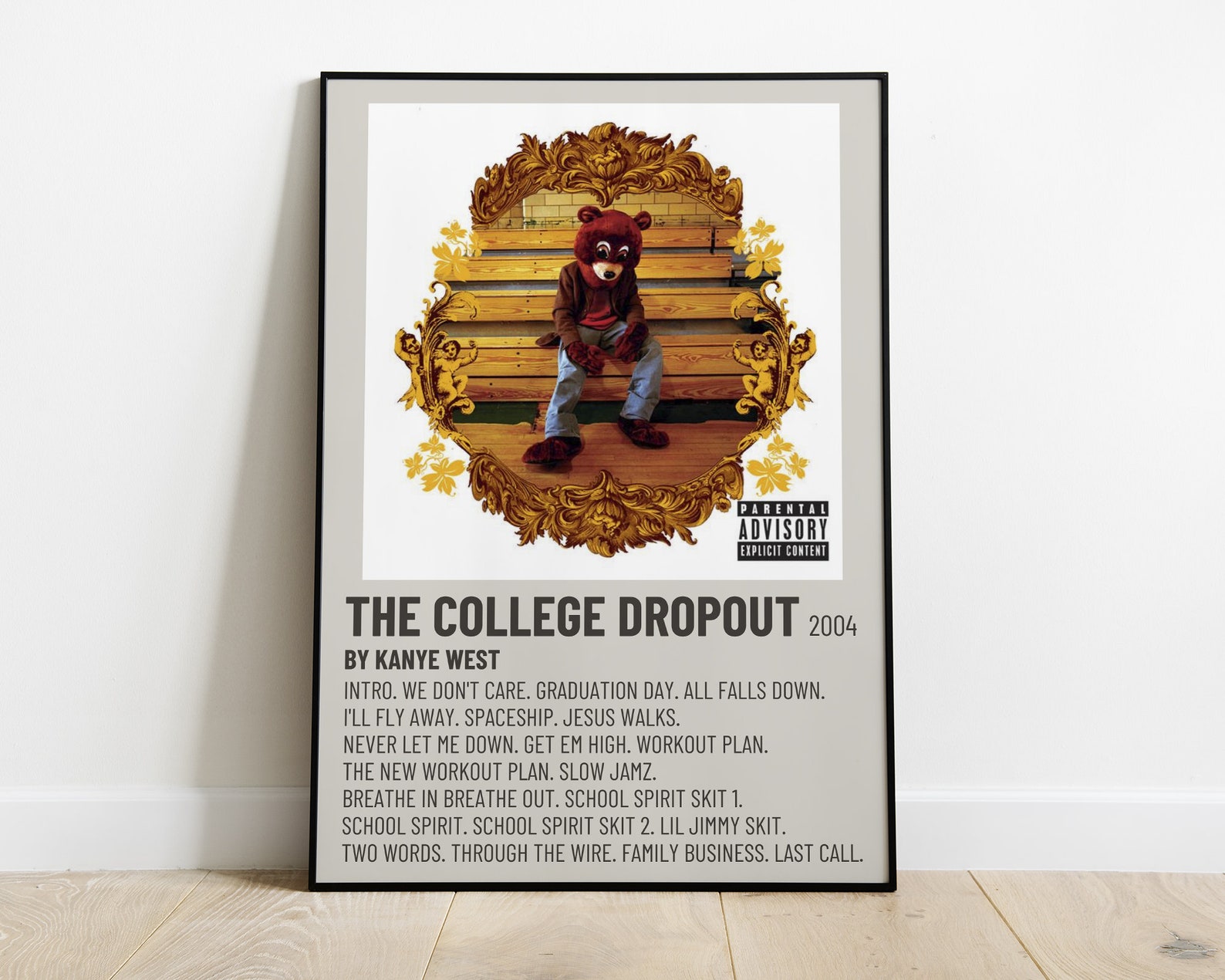 The College Dropout Kanye West Album Poster Print, Polaroid Poster for ...