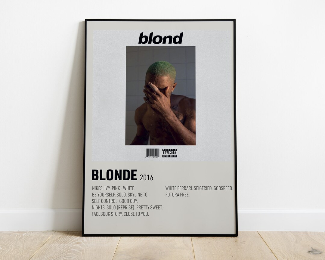 Blond Frank Ocean Album Poster Print, Polaroid Poster for Albums Songs ...