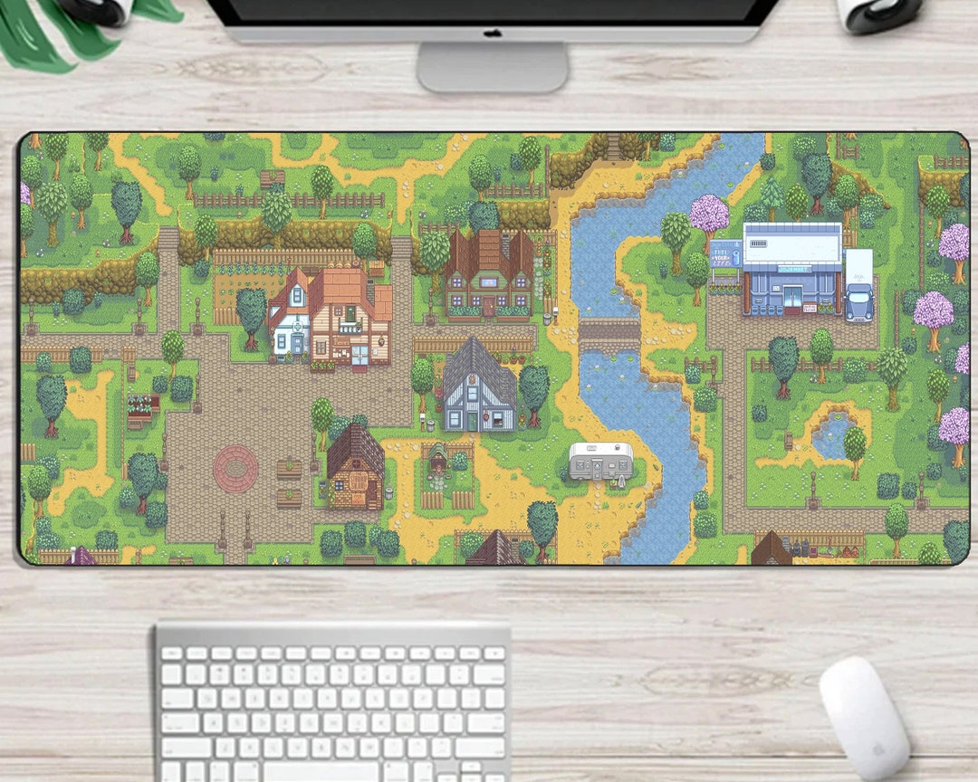 Stardew Valley Mousepad, Cozy Gamer Aesthetic Mouse Pad Deskmat ...