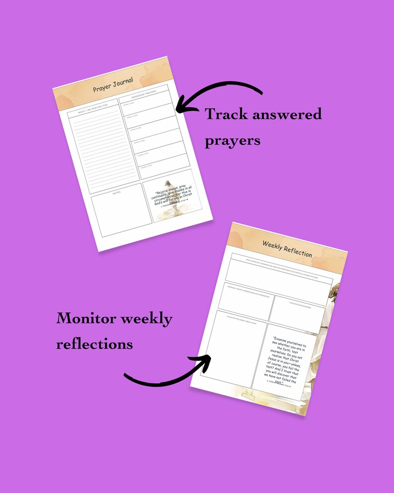 Daily Bible Study Planner: Interactive Journal for Personal Devotionals ...