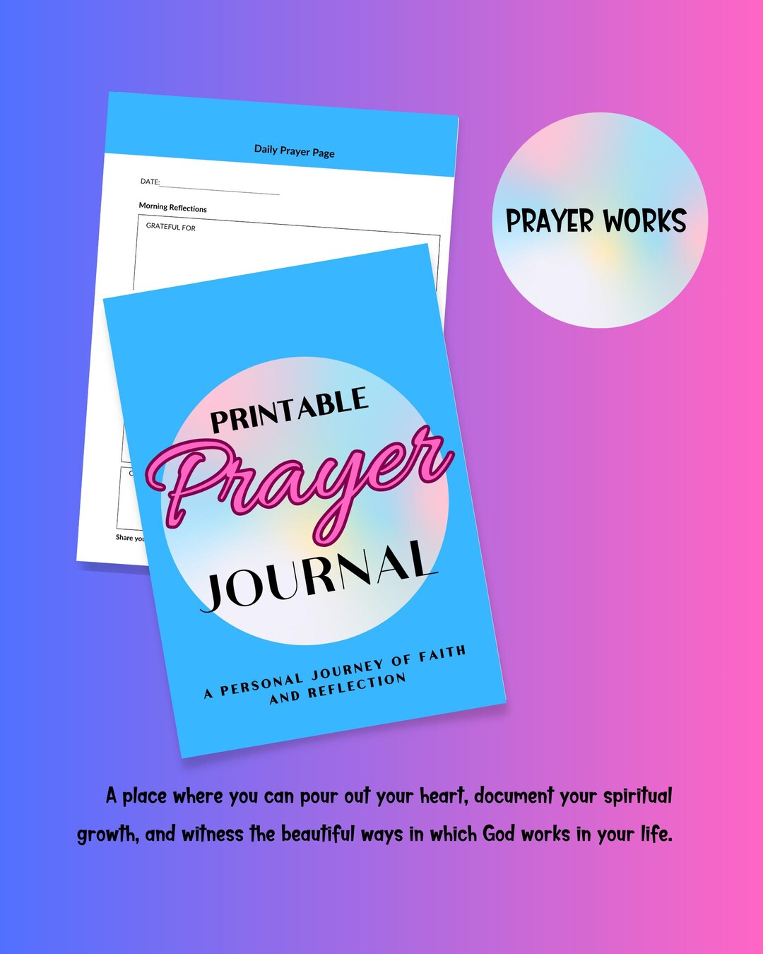 Prayer Journal, Daily Prayer Journal, Printable Prayer Journal, Prayer ...