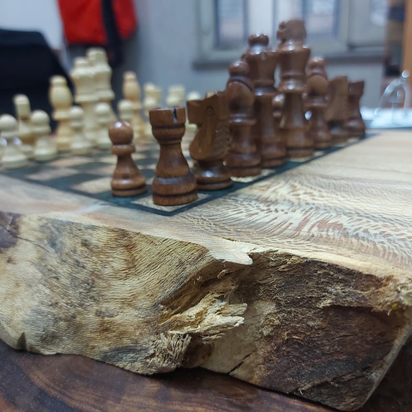 Rustic Chess Board - Etsy