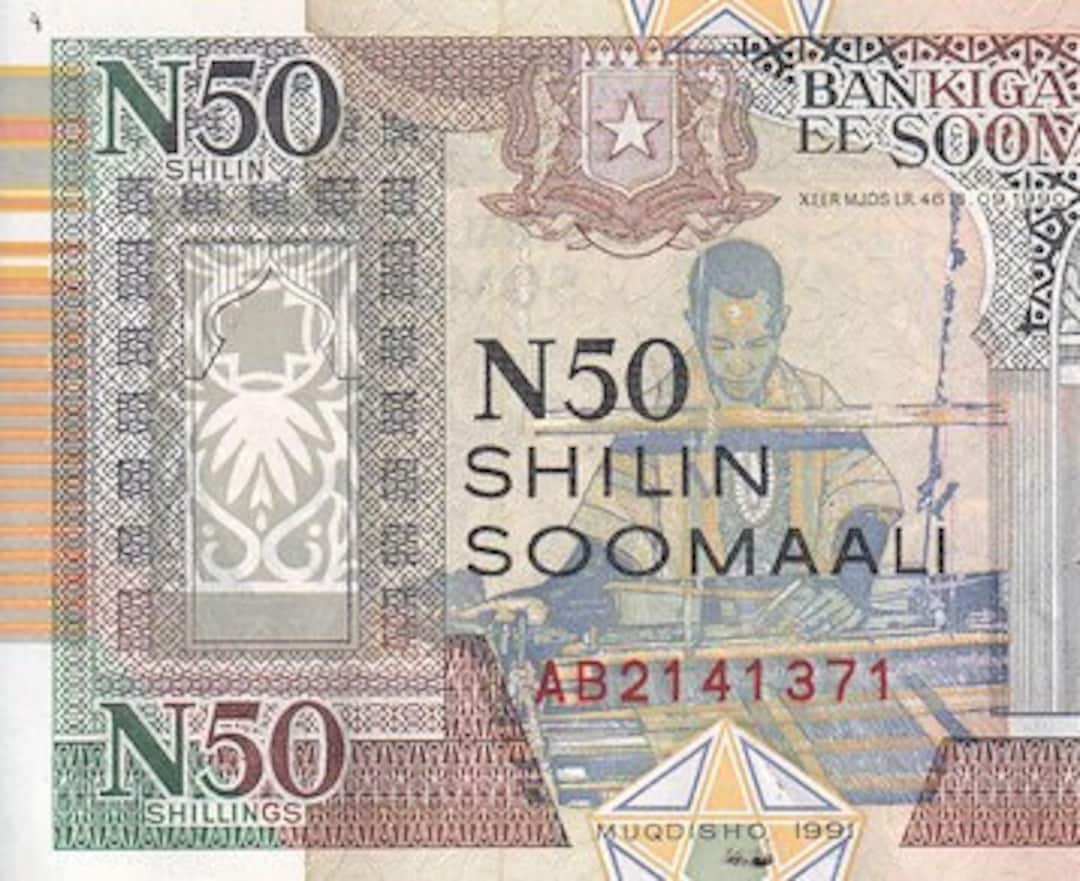 Somalia 50 Shilin Currency Banknote 1991 UNC. - Old Paper Money ...
