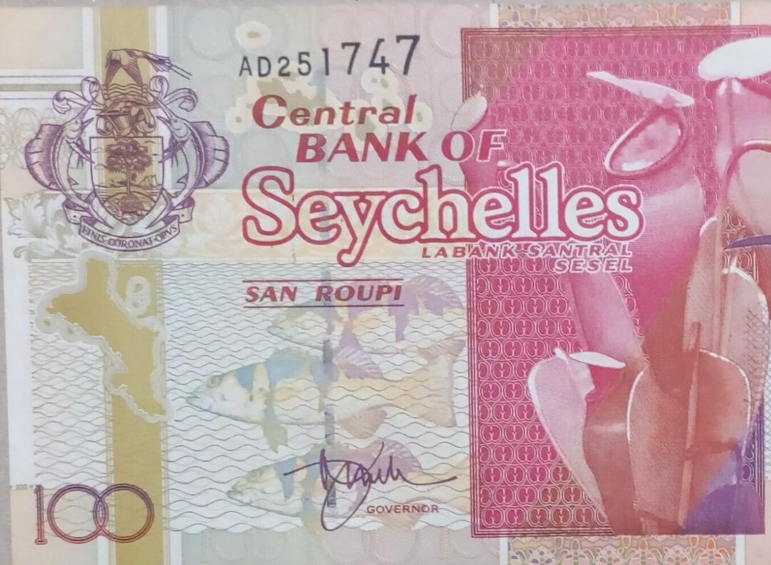 Seychelles 100 Rupees Banknote 2001 XF. Paper Money, Foreign World ...