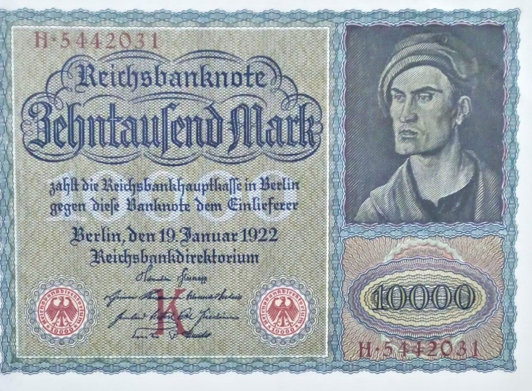 Germany Reichsbanknote 10.000 Mark 1922 UNC. Old Paper Money Collection ...