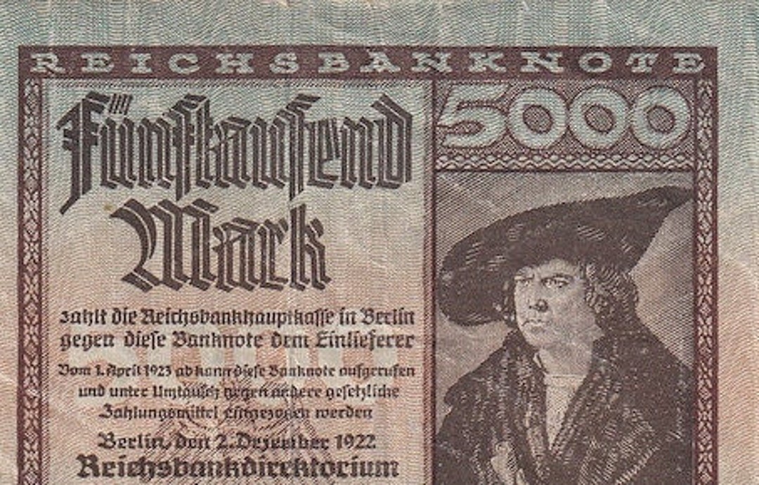Germany Reichsbanknote 5.000 Mark 1922 VG-G. Paper Money- Collection ...