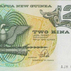 Papua New Guinea 2 Kina Currency Banknote 1992 UNC. Foreign World ...