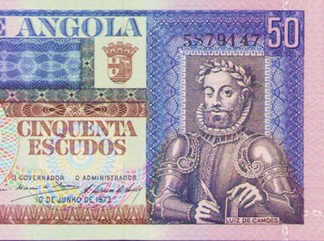 Angola 50 Escudos Currency Banknote 1973 UNC, Old Paper Money Foreign ...