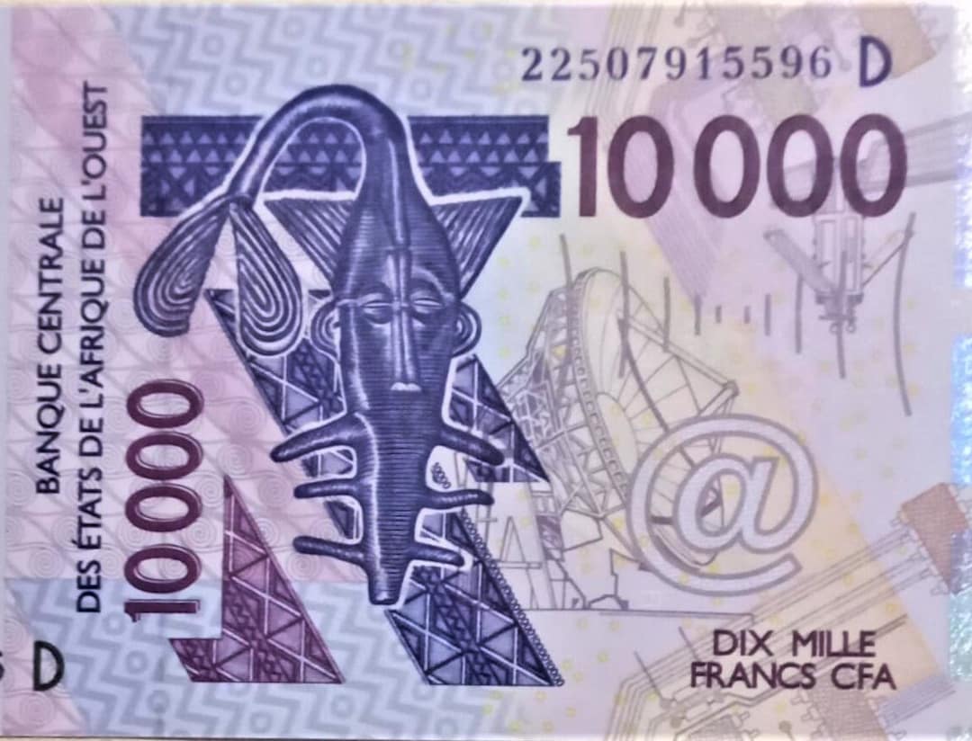 West African States 10.000 Francs Mali, Currency Banknote 2003 XF-UNC ...