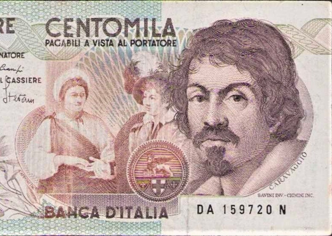 Italy 100.000 Lire Currency Banknote 1983 XF. Old Paper Money, Foreign ...