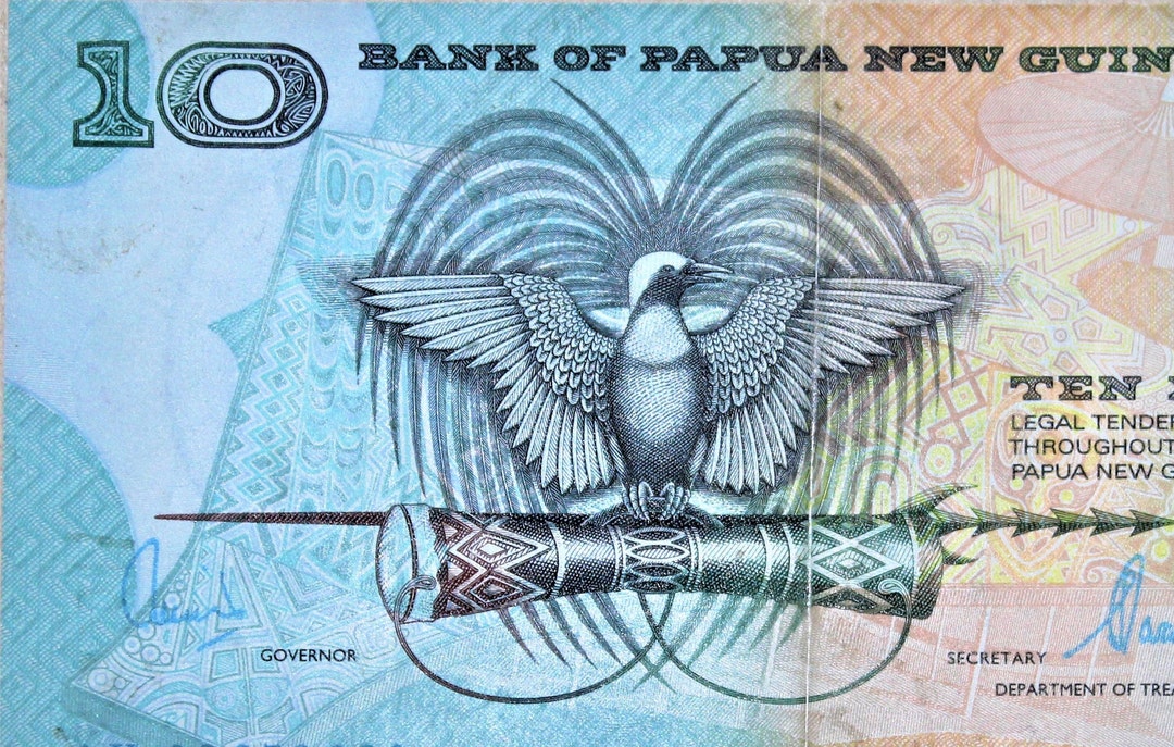 Papua New Guinea 10 Kina Polymer Currency Banknote 2000 UNC. Foreign ...