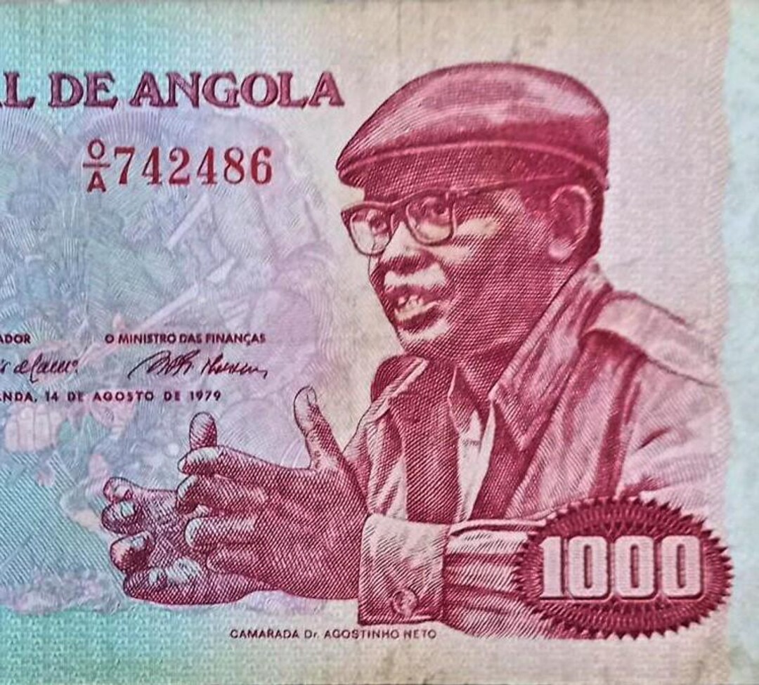 Angola 1.000 Escudos Currency Banknote 1979 F,- Old Paper Money ...