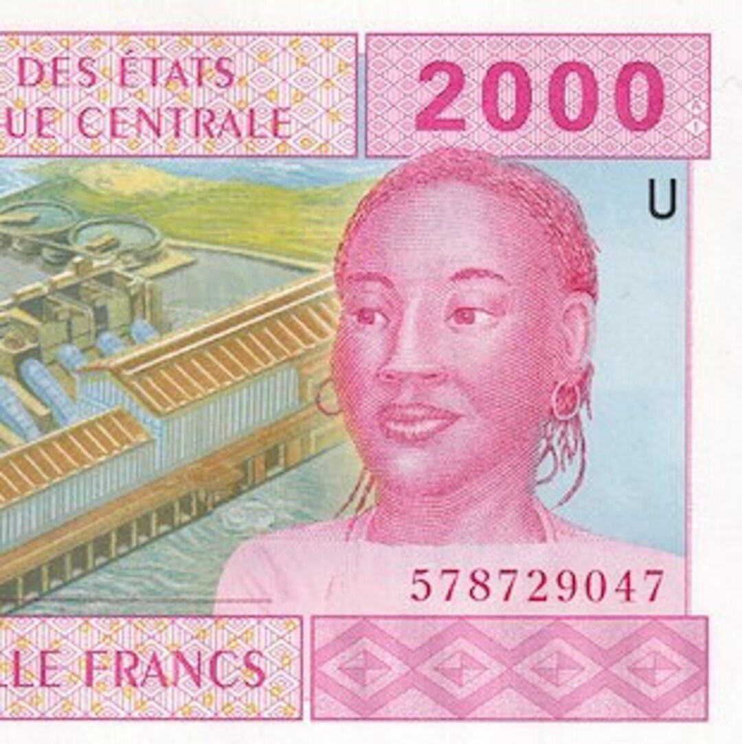 Central Africa Cameroun 2000 Francs Currency Banknote 2002 UNC. Paper ...