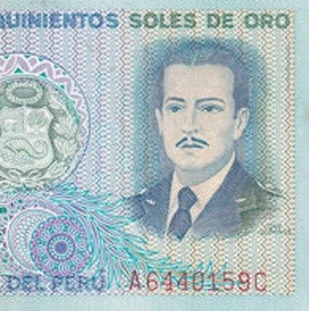 Peru 500 Soles De Oro Currency Banknote 1976 UNC, Old Paper Money ...