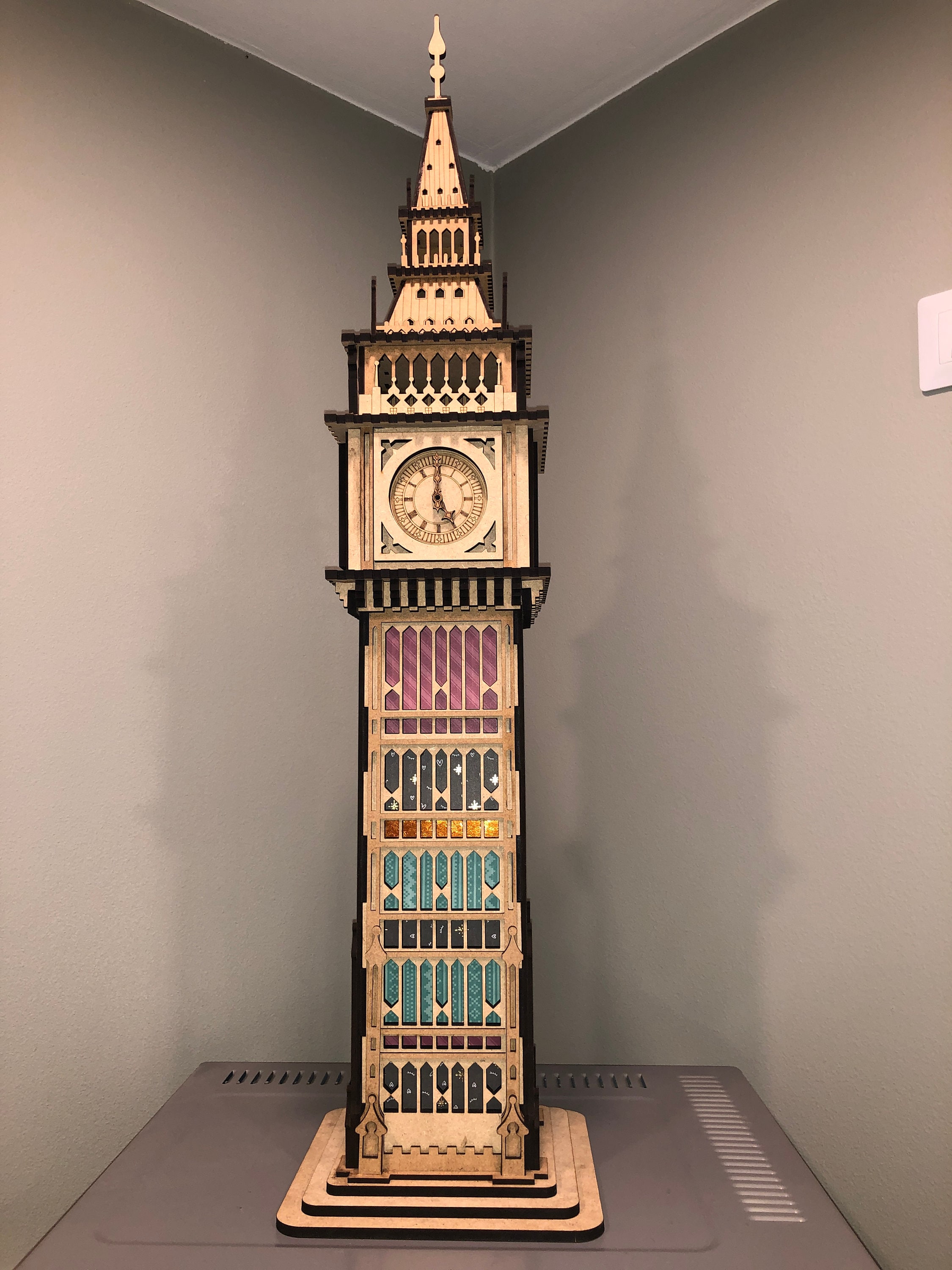 Big Ben DIGITAL File Lightburn Laser Cutting Ready File. Digital ...