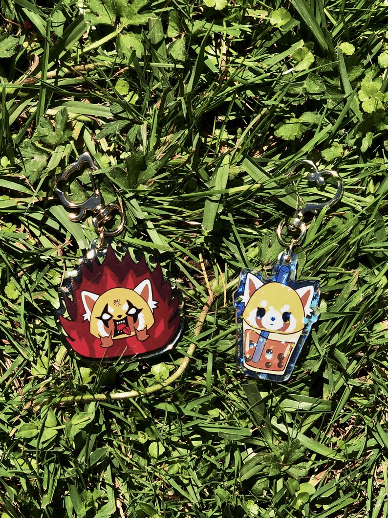 Red Panda Boba Keychain | Red Panda Bubble Tea Keychain - Etsy