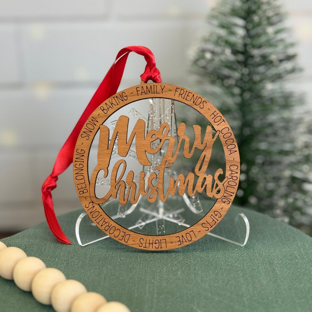 Merry Christmas Ornament | Christmas Definition Ornament | Christmas ...