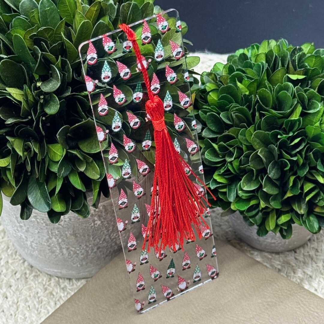 Christmas Gnomes Bookmark | Gnomes Bookmark | Holiday Bookmark ...