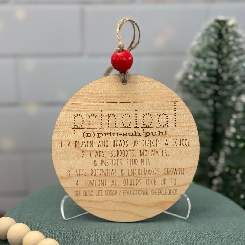 Principal Definition Ornament | Principal Gift | Principal Gift Idea ...