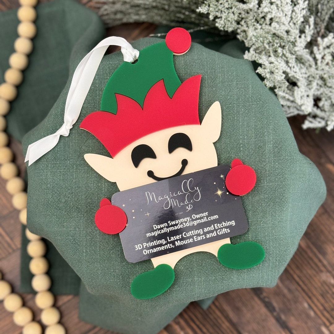 Christmas Elf Gift Card Holder Ornament | Gift Card Holder | Elf ...