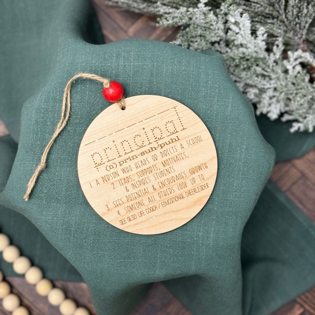 Principal Definition Ornament | Principal Gift | Principal Gift Idea ...